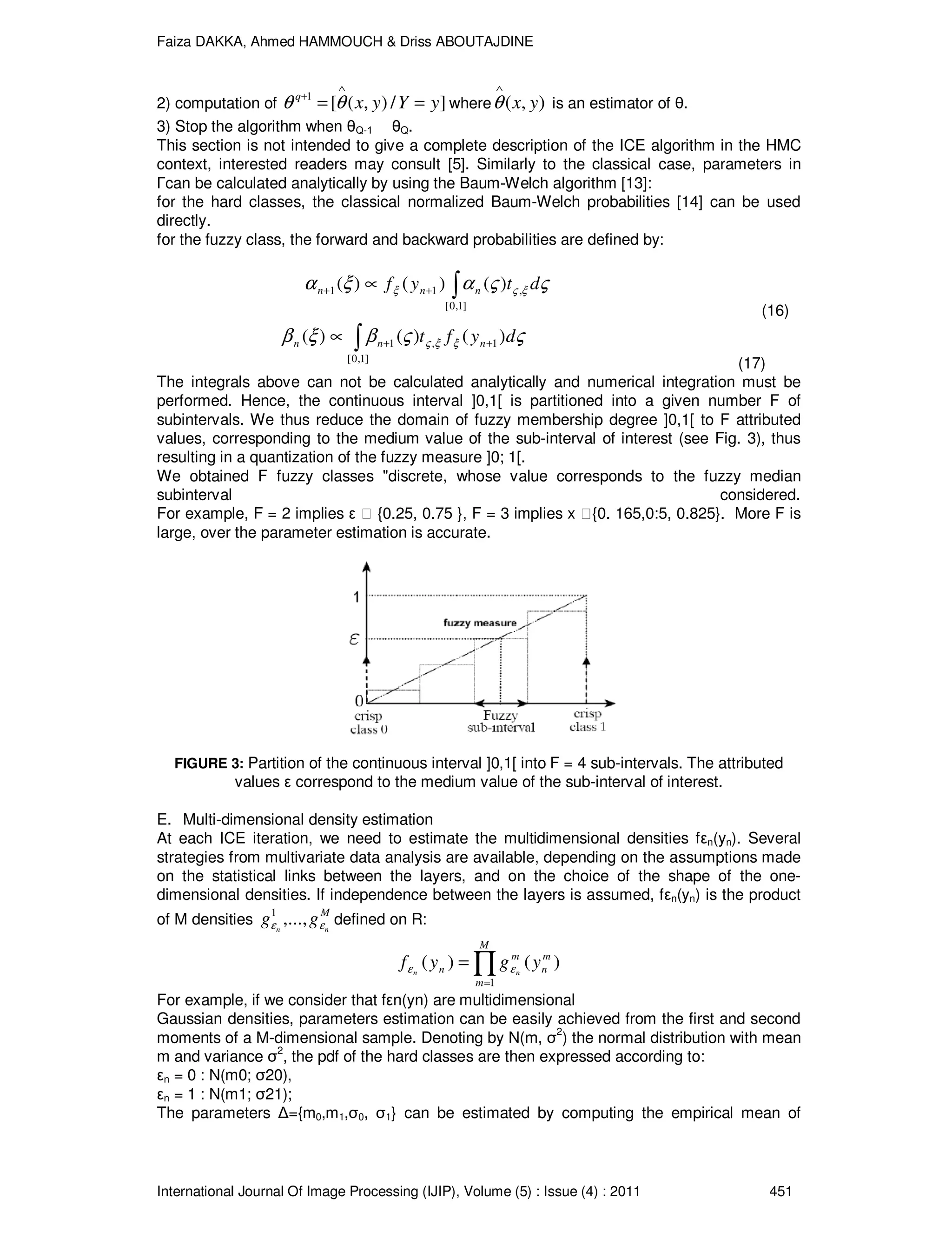 Unsupervised Multispectral Image Classification By Fuzzy Hidden Markov Chains Model For Spothrv