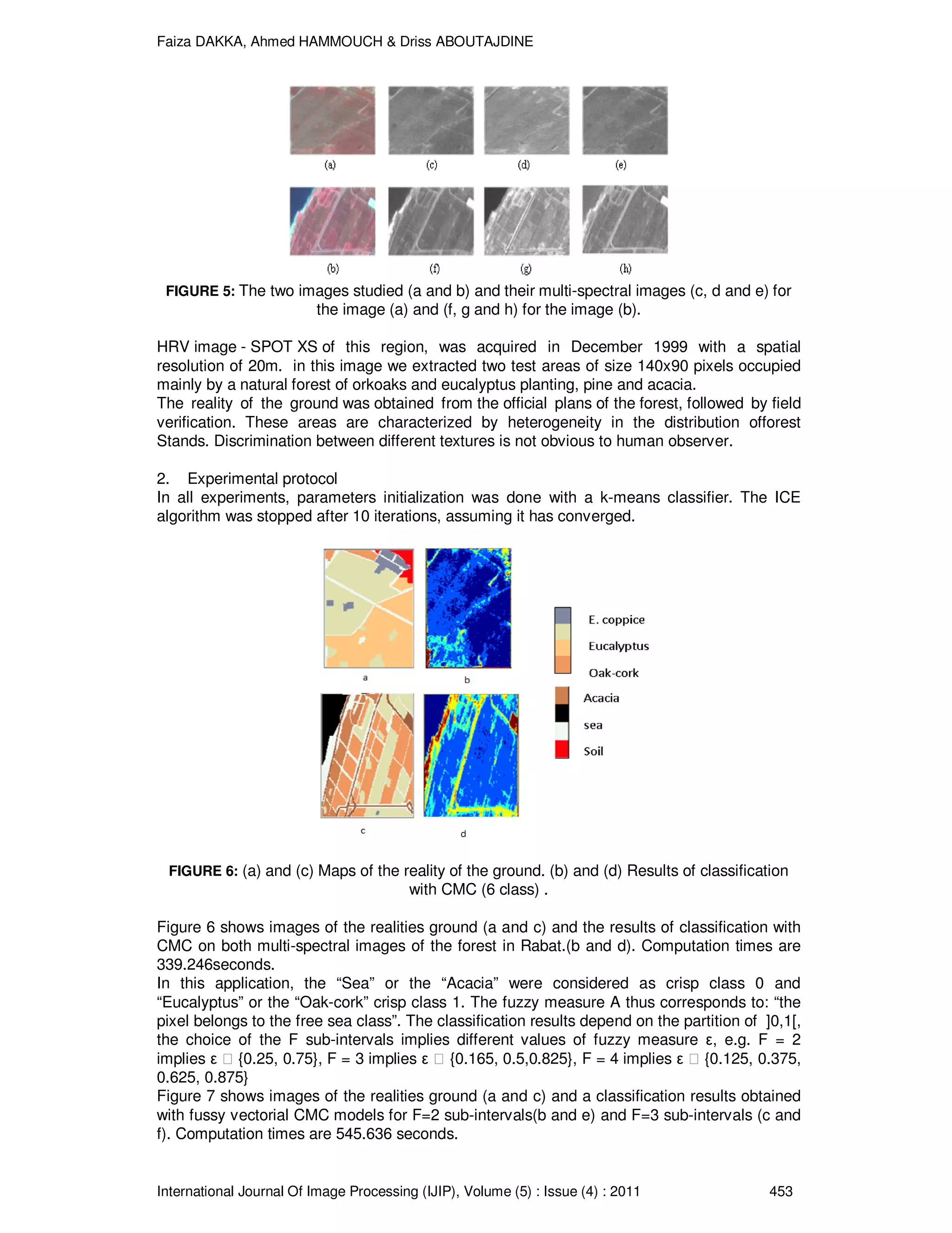 Unsupervised Multispectral Image Classification By Fuzzy Hidden Markov Chains Model For Spothrv