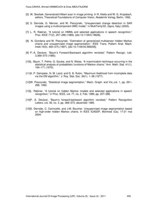 Unsupervised multispectral image Classification By fuzzy hidden Markov chains model For SPOTHRV ...