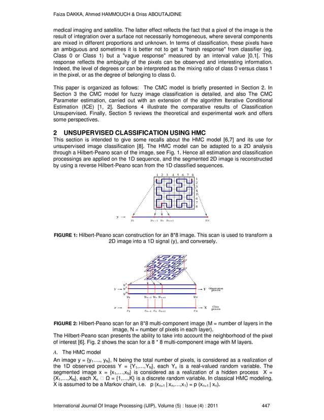 Unsupervised multispectral image Classification By fuzzy hidden Markov chains model For SPOTHRV ...