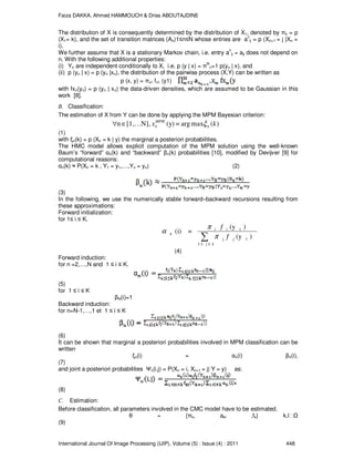 Unsupervised multispectral image Classification By fuzzy hidden Markov chains model For SPOTHRV ...