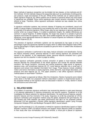 Offline Signature Verification Using Local Radon Transform and Support Vector Machines | PDF ...