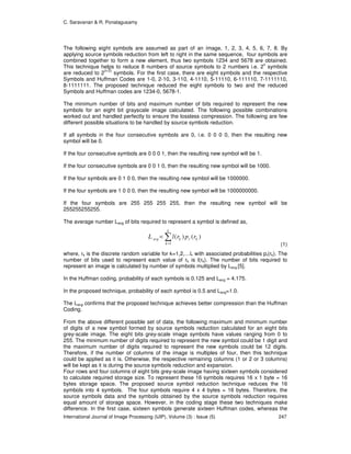 Lossless Grey-scale Image Compression Using Source Symbols Reduction ...