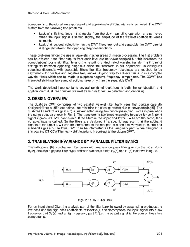A Dual Tree Complex Wavelet Transform Construction and Its Application to Imagesing | PDF