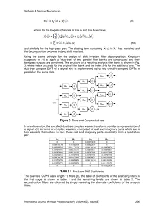 A Dual Tree Complex Wavelet Transform Construction and Its Application to Imagesing | PDF