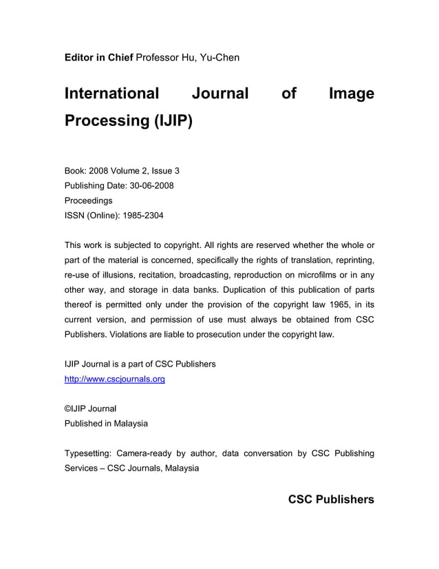 International Journal of Image Processing (IJIP) Volume (2) Issue (3)