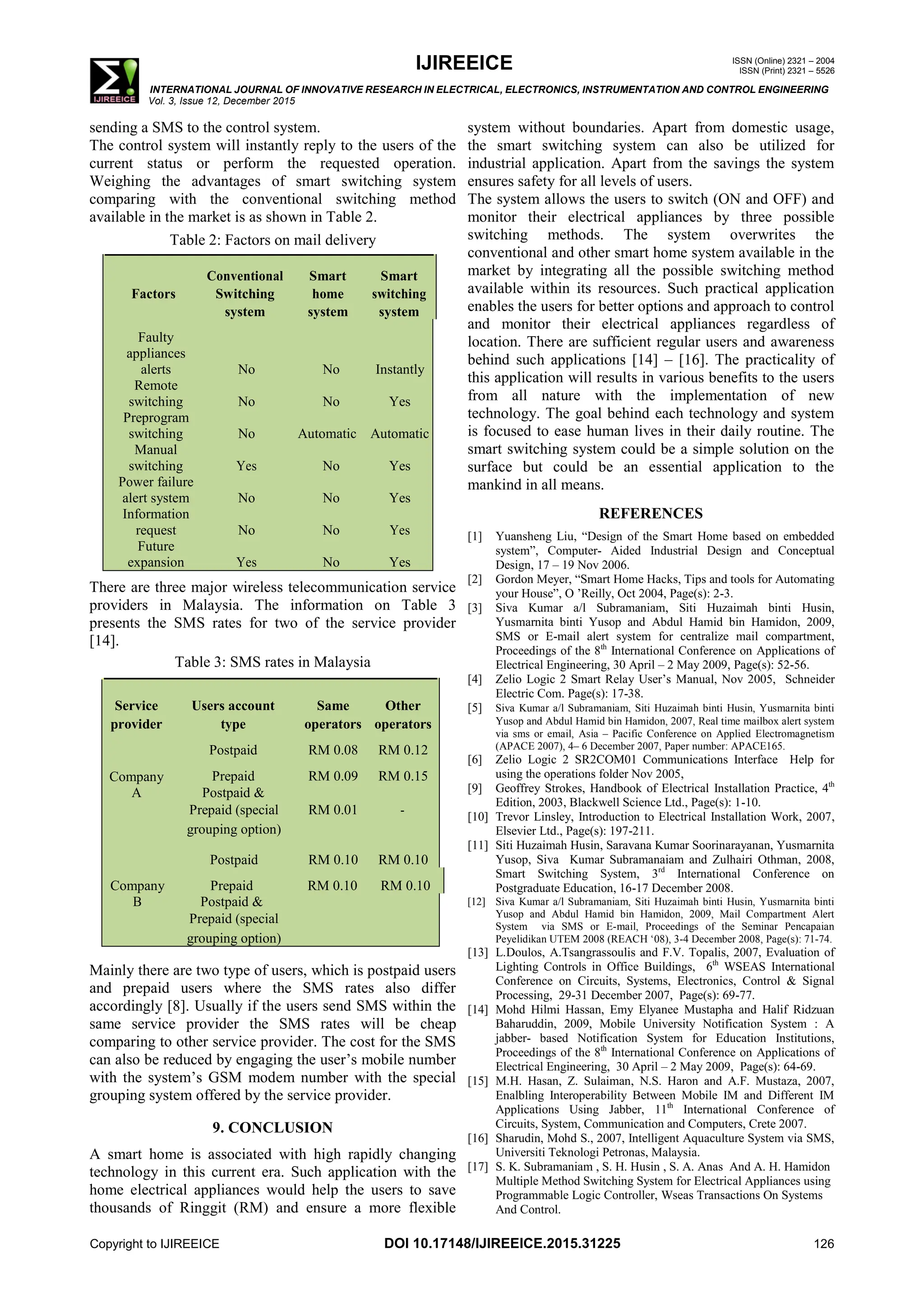 A review on programmable logic controller based multiple switching system for electrical ...