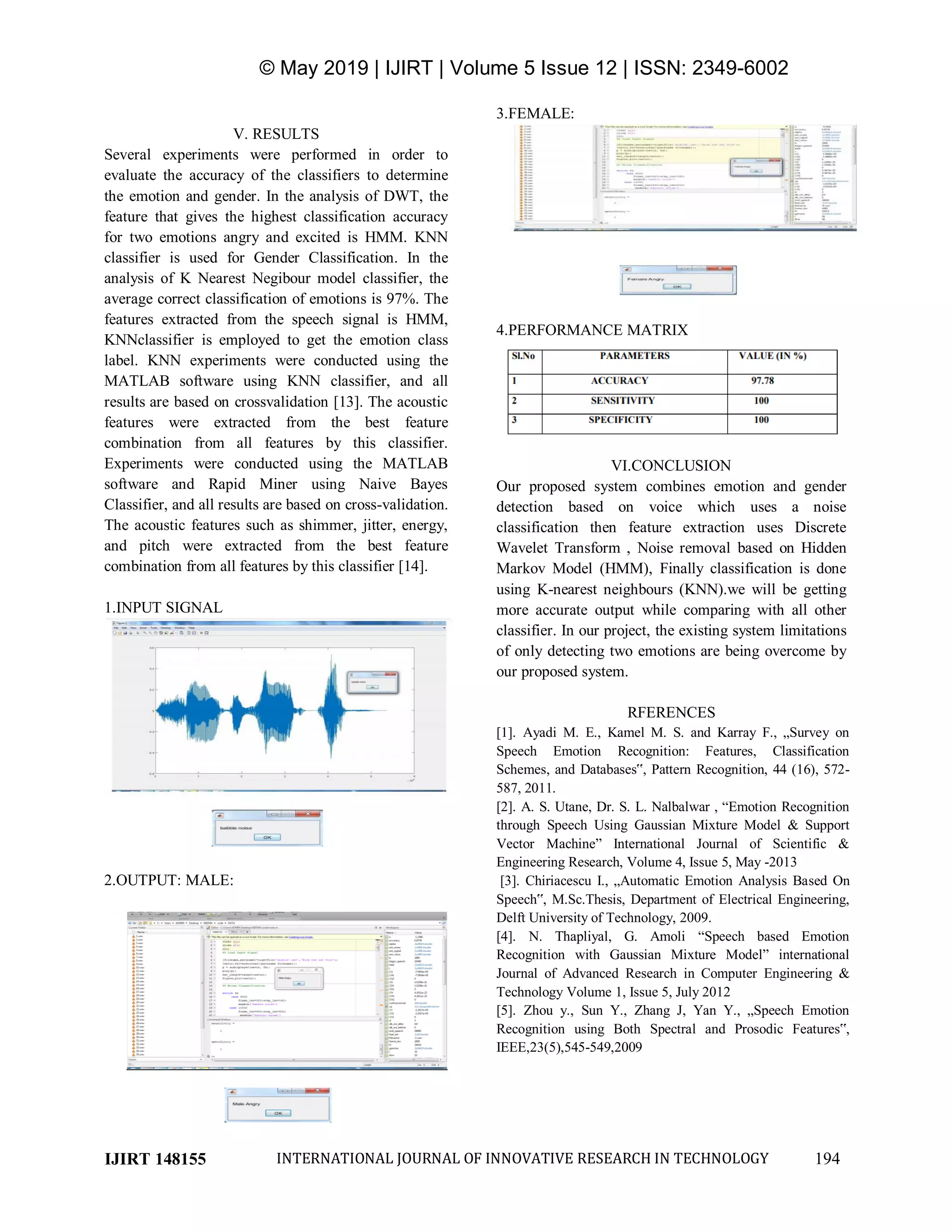Novel Methodologies For Classifying Gender And Emotions Using Machine Learning Algorithms Pdf