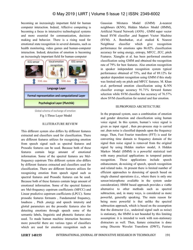 Novel Methodologies For Classifying Gender And Emotions Using Machine