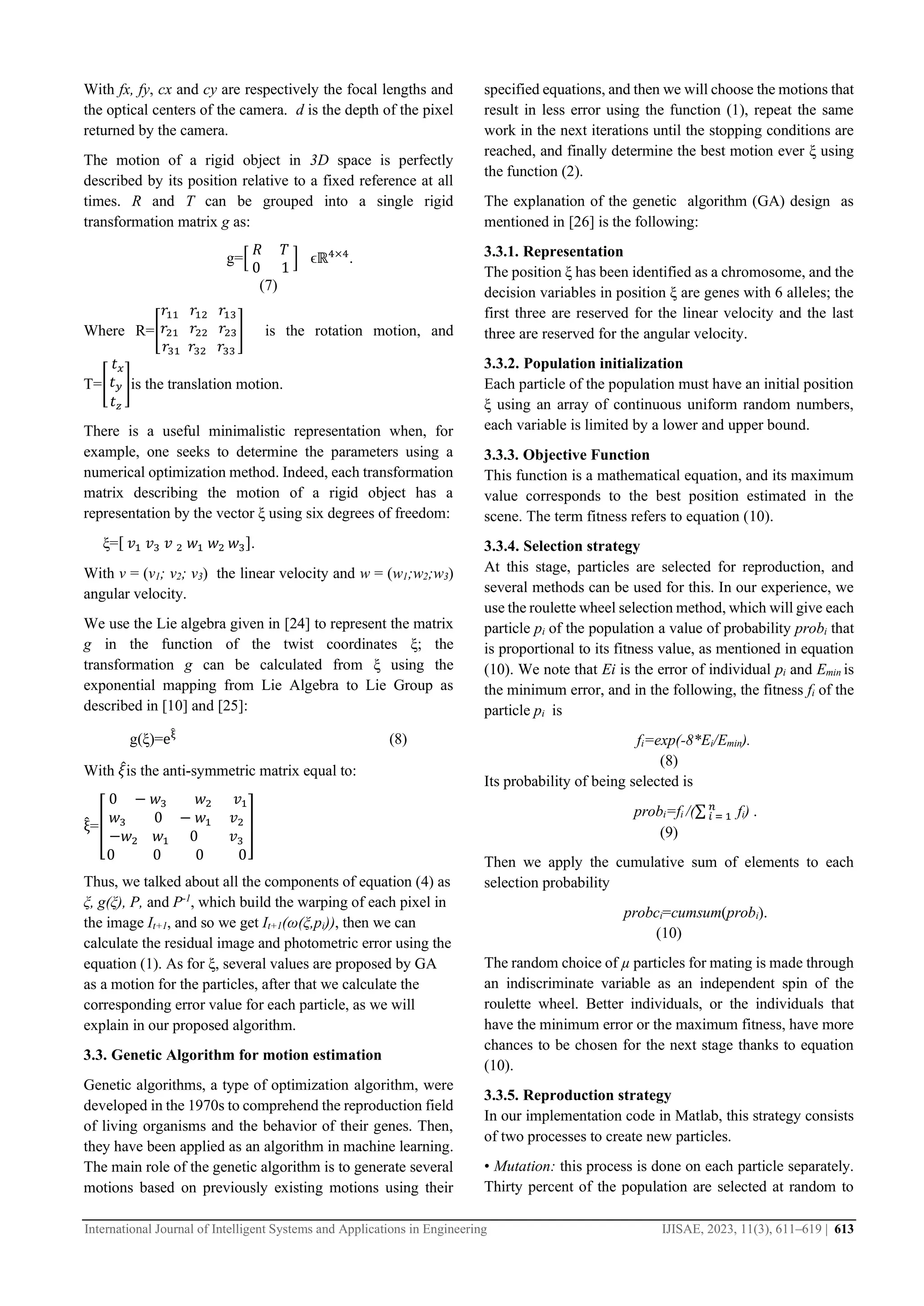 Dense Visual Odometry Using Genetic Algorithm Pdf