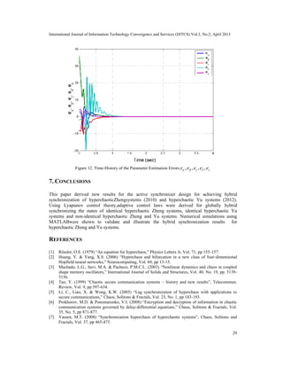ADAPTIVESYNCHRONIZER DESIGN FOR THE HYBRID SYNCHRONIZATION OF HYPERCHAOTIC ZHENGAND HYPERCHAOTIC ...