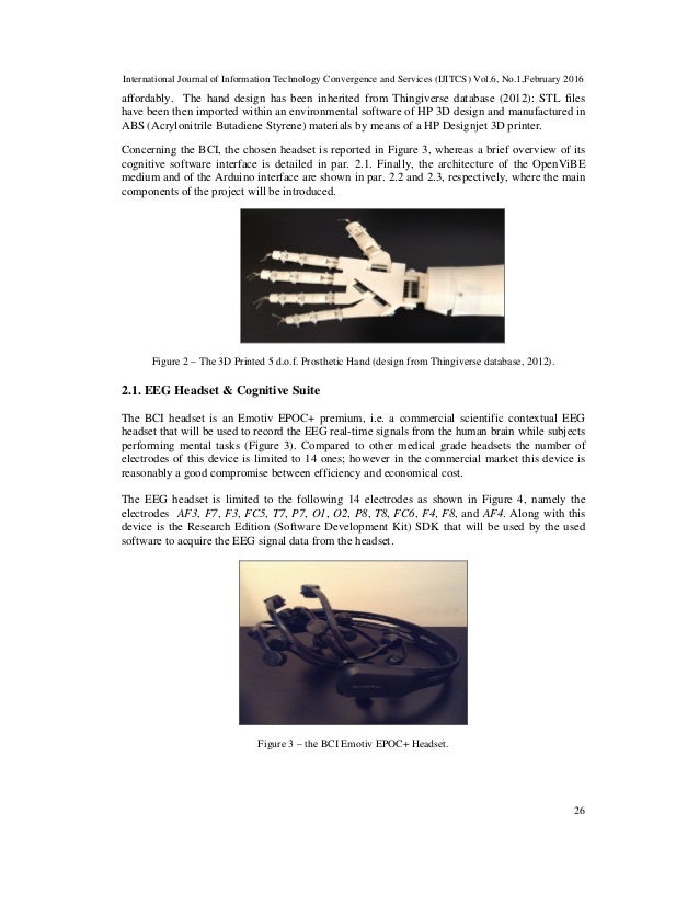 A LOW COST EEG BASED BCI PROSTHETIC USING MOTOR IMAGERY | PDF