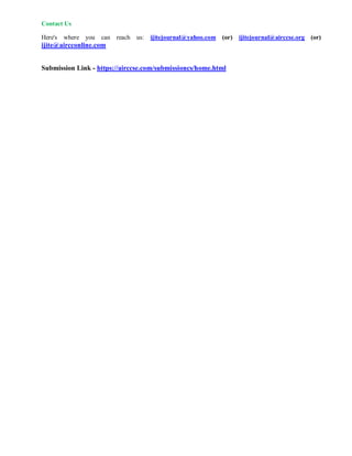 International Journal on Integrating Technology in Education (IJITE) | PDF