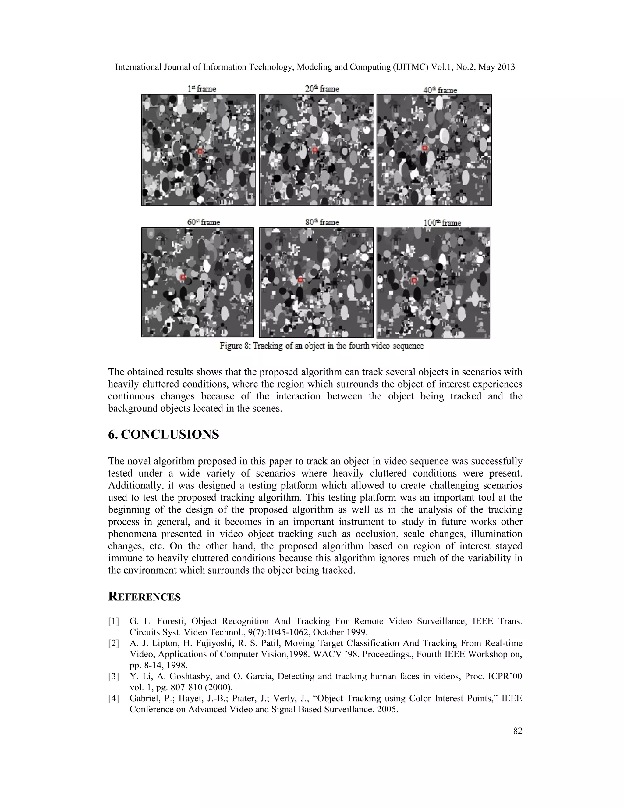 A New Algorithm for Tracking Objects in Videos of Cluttered Scenes | PDF