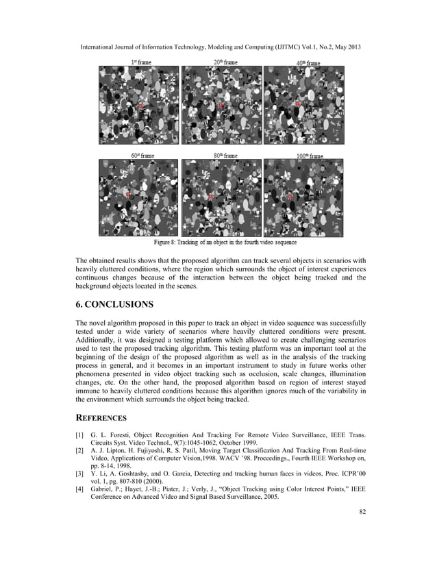 A New Algorithm for Tracking Objects in Videos of Cluttered Scenes | PDF