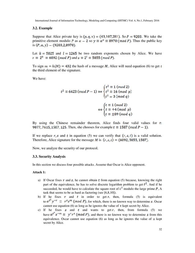 A SIGNATURE ALGORITHM BASED ON DLP AND COMPUTING SQUARE ROOTS | PDF | Computing | Technology ...