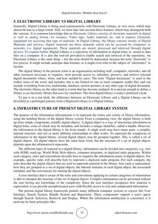 DIGITAL LIBRARIES: WHITHER THOU GOEST? | PDF