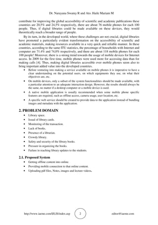 IMPLEMENTATION OF DIGITAL LIBRARY SYSTEM BY USING DSPACE & ANDROID APPS AT AMU MAIN CAMPUS | PDF