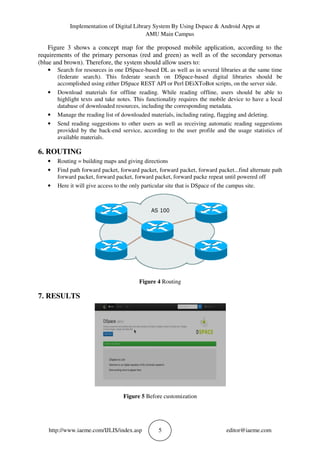 IMPLEMENTATION OF DIGITAL LIBRARY SYSTEM BY USING DSPACE & ANDROID APPS AT AMU MAIN CAMPUS | PDF