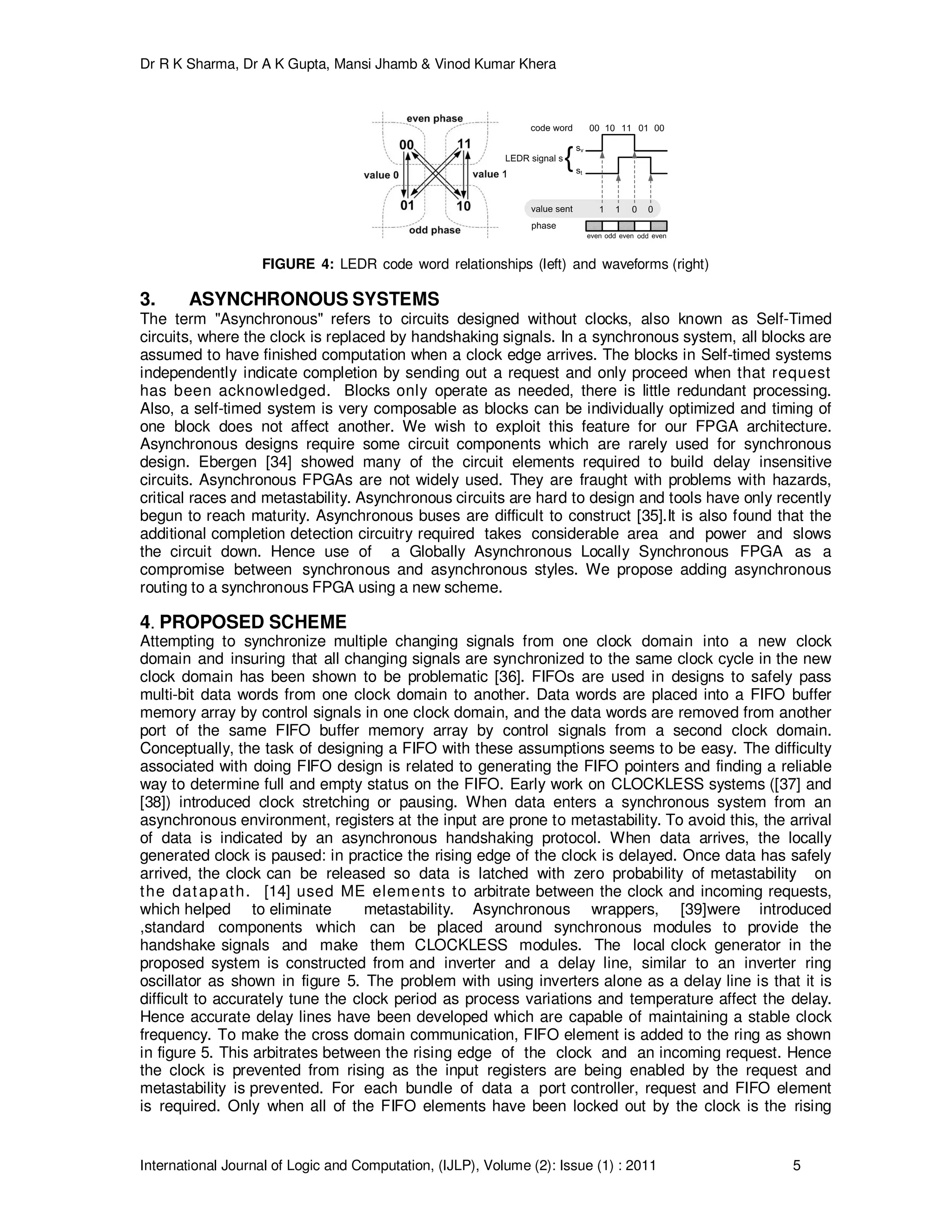 FIFO Based Routing Scheme for Clock-less System | PDF