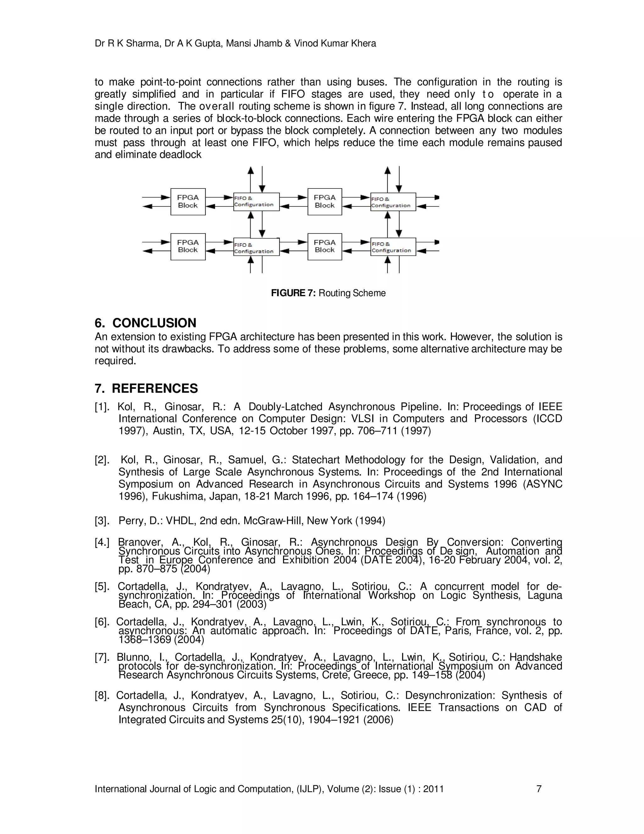 FIFO Based Routing Scheme for Clock-less System | PDF