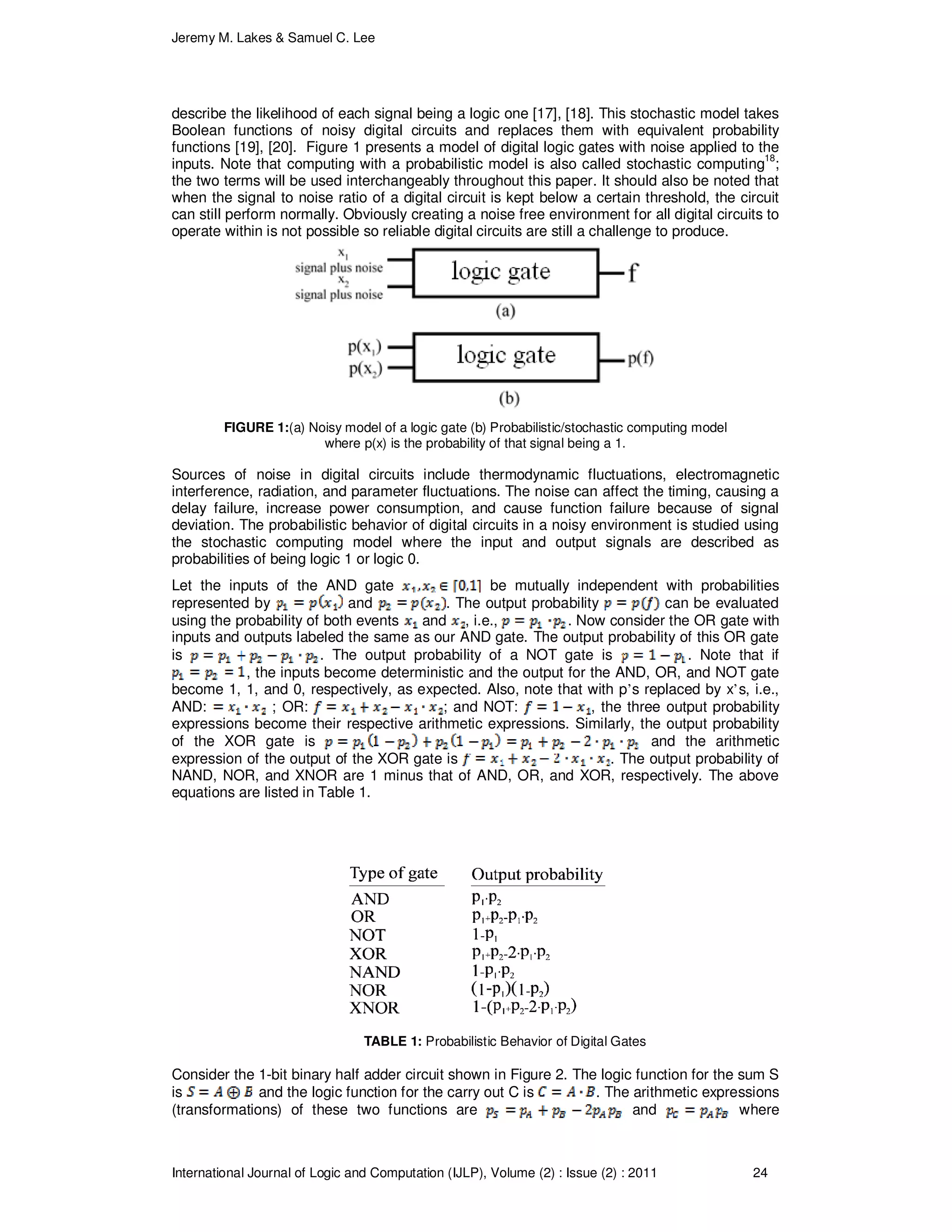 Reliability Improvement In Logic Circuit Stochastic Computation Pdf