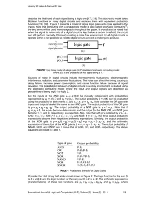 Reliability Improvement in Logic Circuit Stochastic Computation | PDF