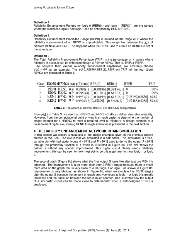 Reliability Improvement in Logic Circuit Stochastic Computation | PDF