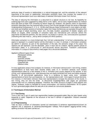 The Process of Information extraction through Natural Language ...