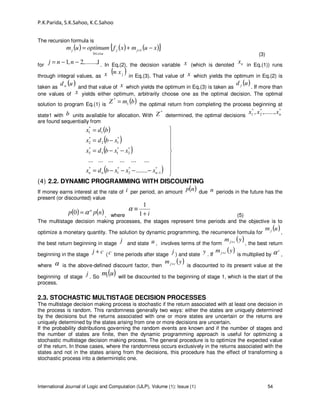 Some Studies on Multistage Decision Making Under Fuzzy Dynamic ...