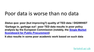 Data-driven and digital procurement governance: Two well-known elephant ...