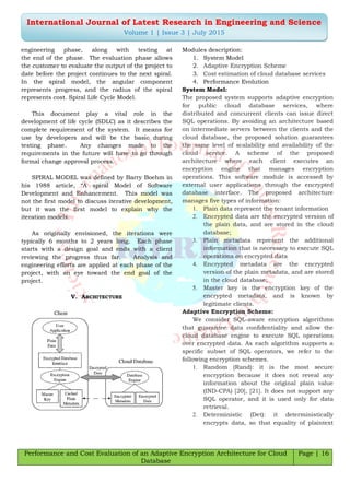 Performance and Cost Evaluation of an Adaptive Encryption Architecture for Cloud Database | PDF ...