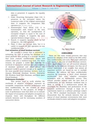 Performance and Cost Evaluation of an Adaptive Encryption Architecture for Cloud Database | PDF ...