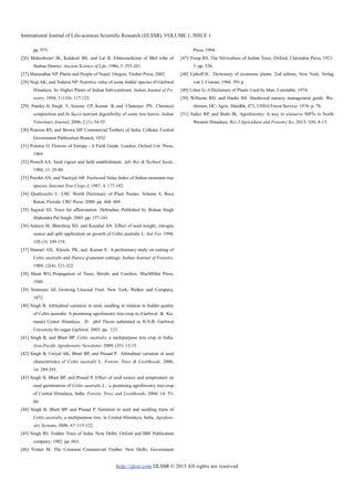 Celtis australis Linn: A Multipurpose Tree Species in North West Himalaya | PDF