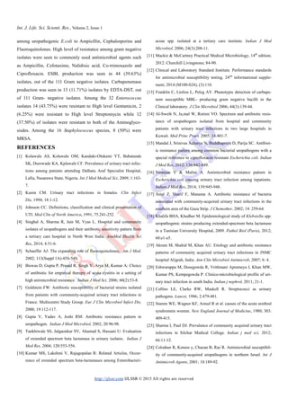 Prevalence of Antimicrobial Resistance in Bacterial Isolates Causing ...