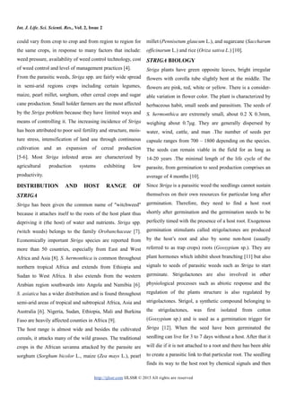 Review on Striga Weed Management | PDF