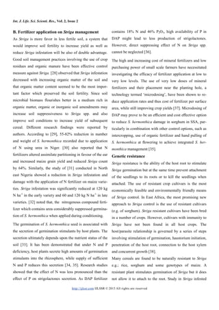 Review on Striga Weed Management | PDF