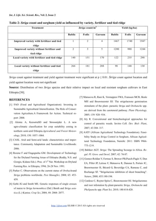 Review on Striga Weed Management | PDF