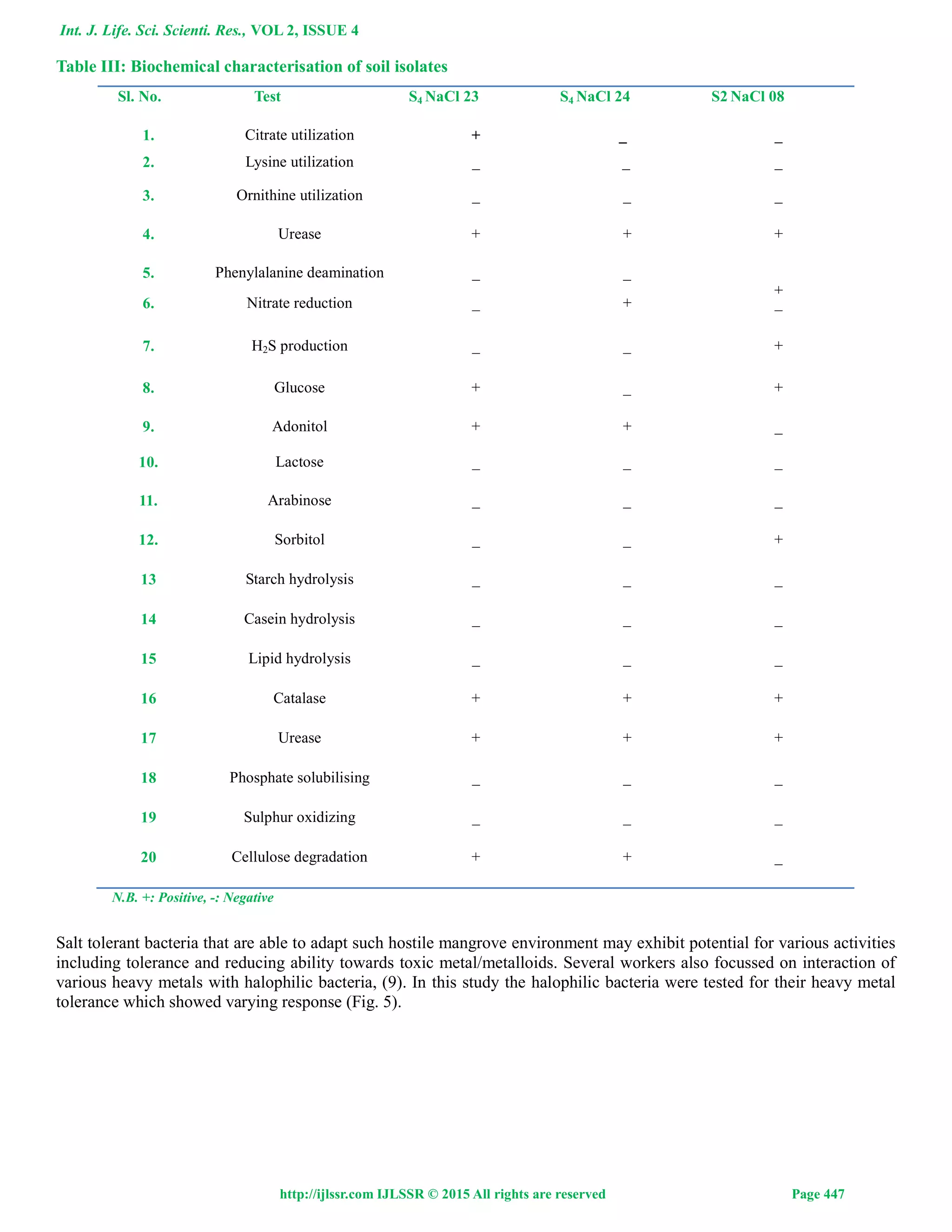 Isolation and Characterization of Halophilic Bacteria from Sundarban ...