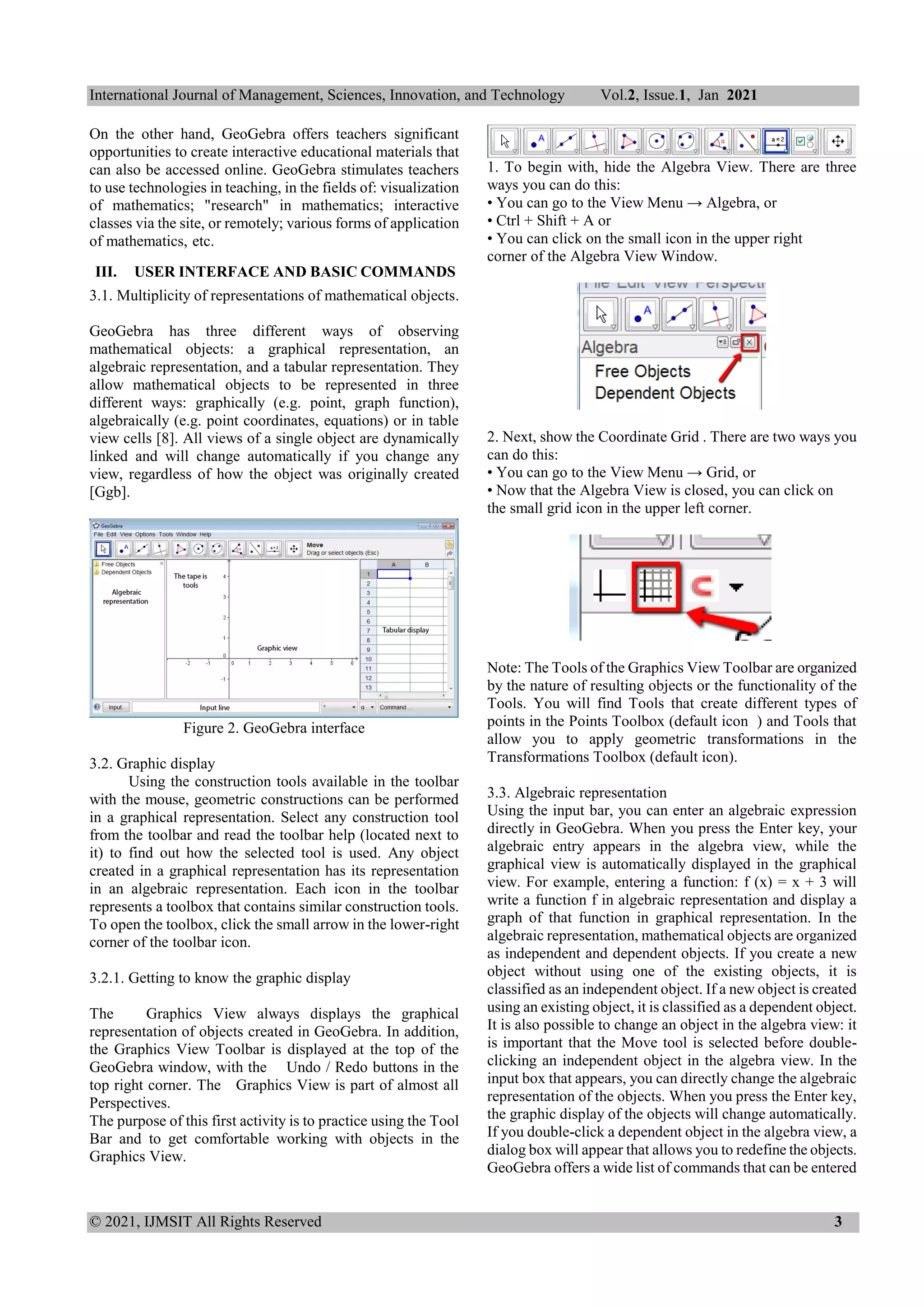 Application of Geogebra In Mathmatics Teaching | PDF