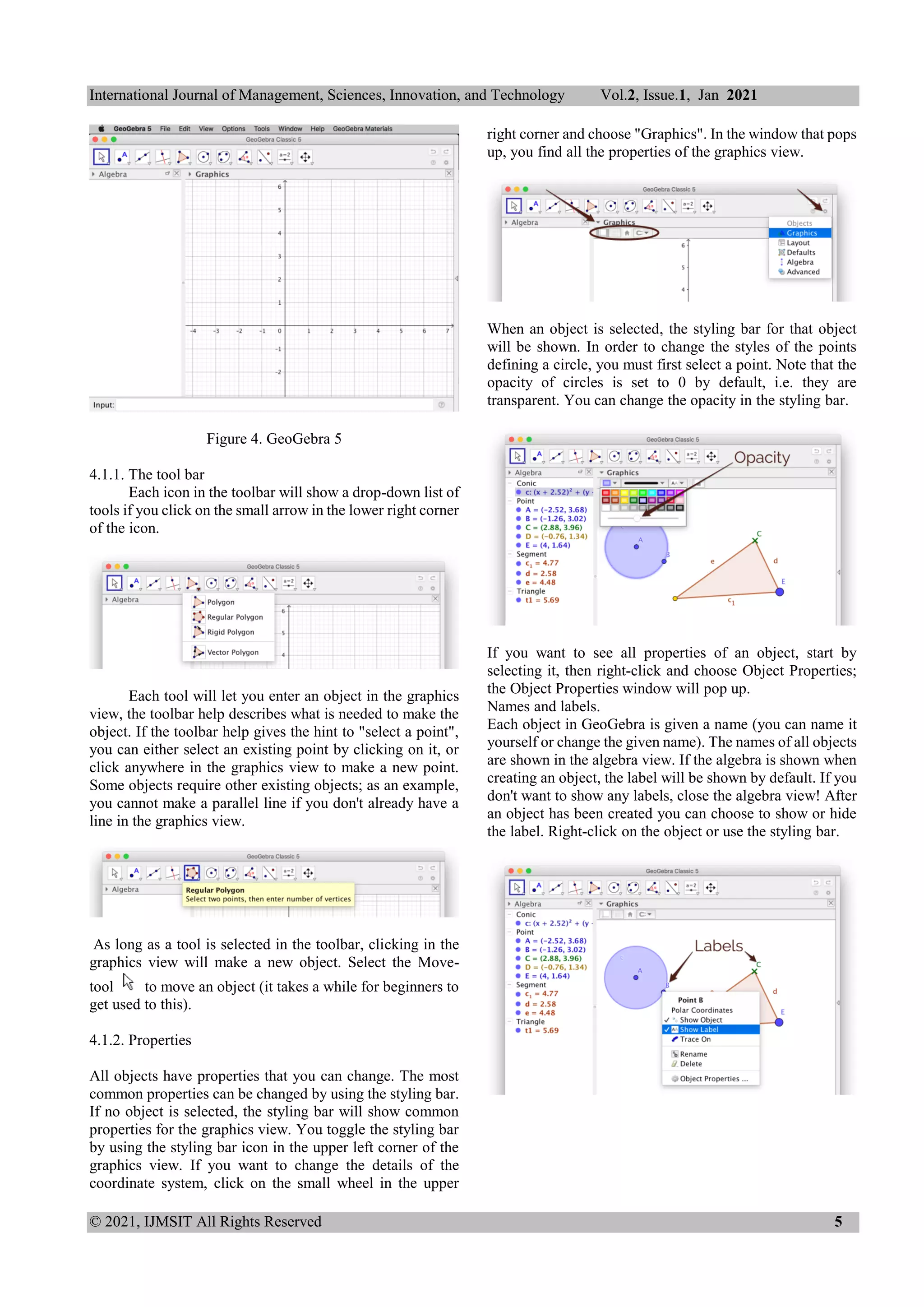 Application of Geogebra In Mathmatics Teaching | PDF