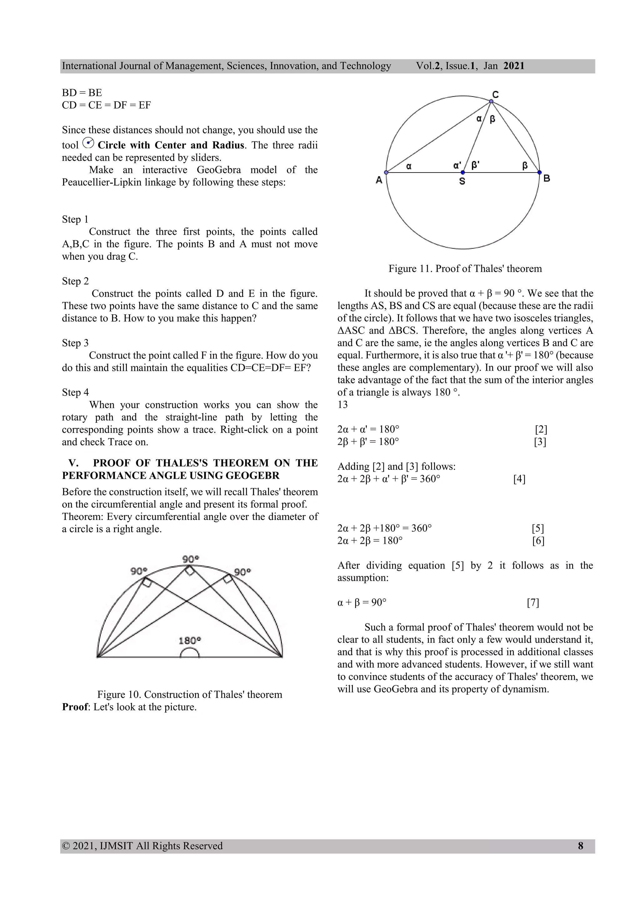 Application of Geogebra In Mathmatics Teaching | PDF