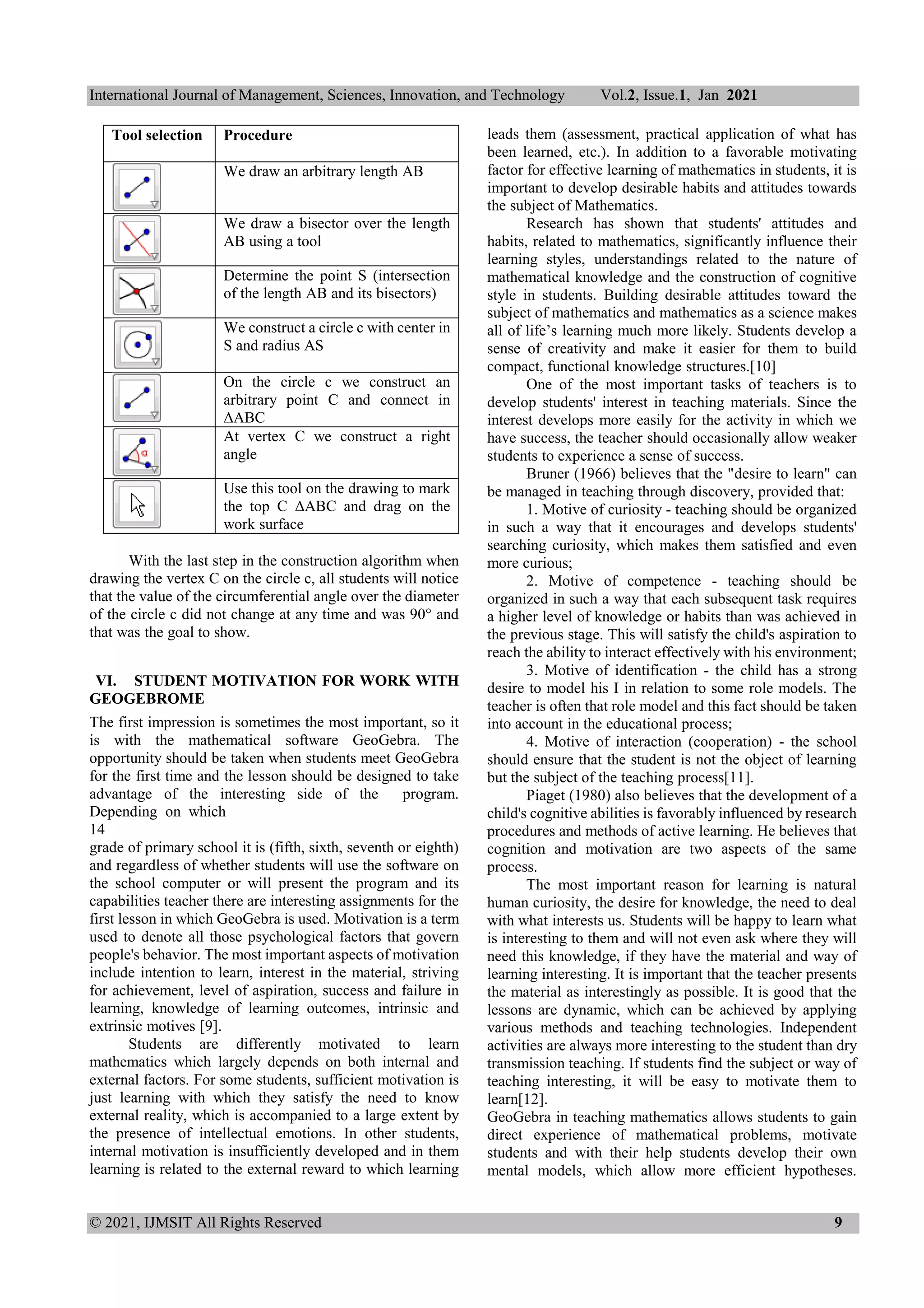 Application of Geogebra In Mathmatics Teaching | PDF