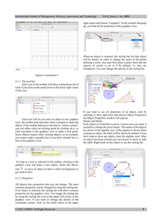 Application of Geogebra In Mathmatics Teaching | PDF