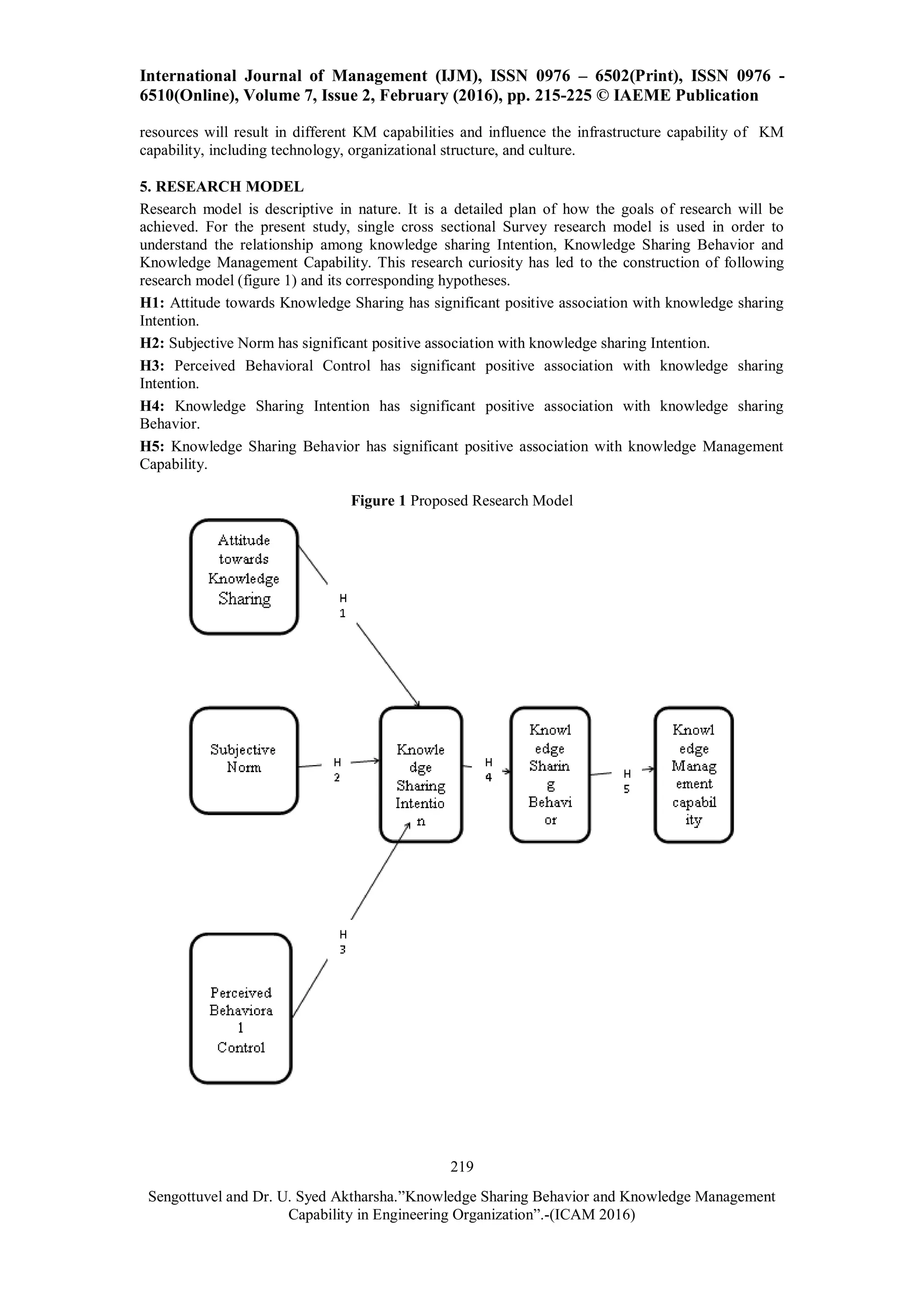 KNOWLEDGE SHARING BEHAVIOR AND KNOWLEDGE MANAGEMENT CAPABILITY IN ...
