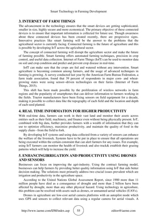 SMART TECHNOLOGY IN FARMING DEVELOPMENT | PDF