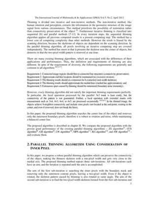 IMPROVED PARALLEL THINNING ALGORITHM TO OBTAIN UNIT-WIDTH SKELETON | PDF | Free Download