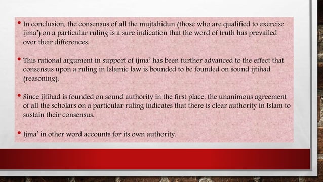 Ijma’ and qias | PPTX