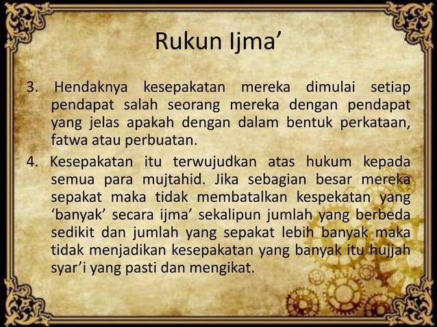 Ijma’ dan qiyas | PPTX