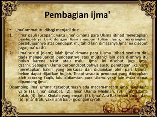 Ijma’ dan qiyas | PPTX